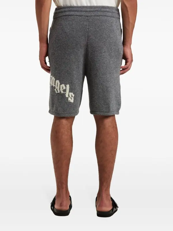 Palm Angels Logo Knitted Shorts