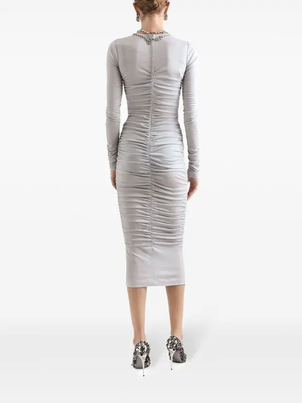 Dolce & Gabbana Ruched Midi Dress