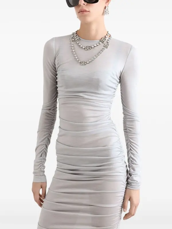 Dolce & Gabbana Ruched Midi Dress