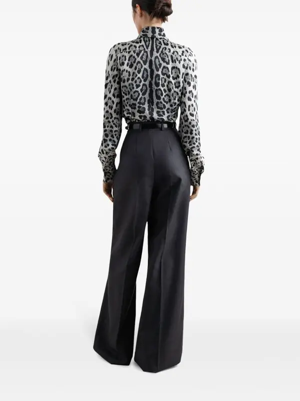 Dolce & Gabbana Leopard-print Blouse - Grey