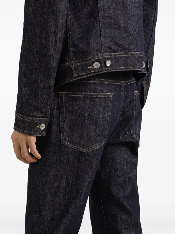Dolce & Gabbana Logo Appliqué Skinny Jeans - Blue