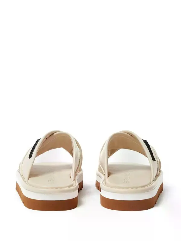Stella McCartney Logo-patch Slides - Neutrals