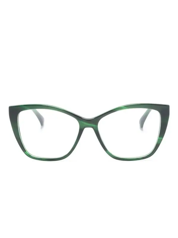 Max Mara Square Frame Glasses - Green