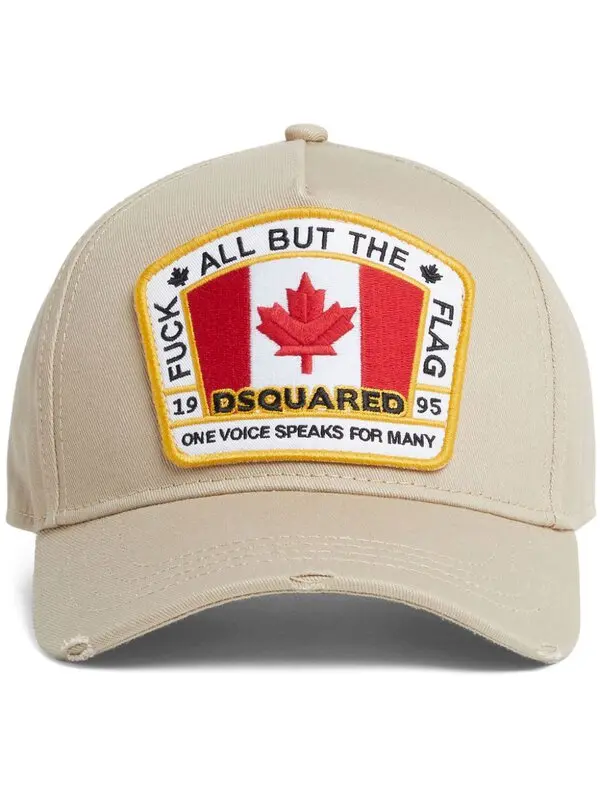 Dsquared2 Logo Patch Baseball Cap - Neutrals