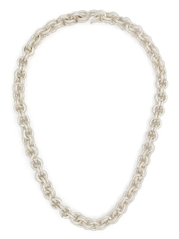 OUIE S Chain Necklace - Silver