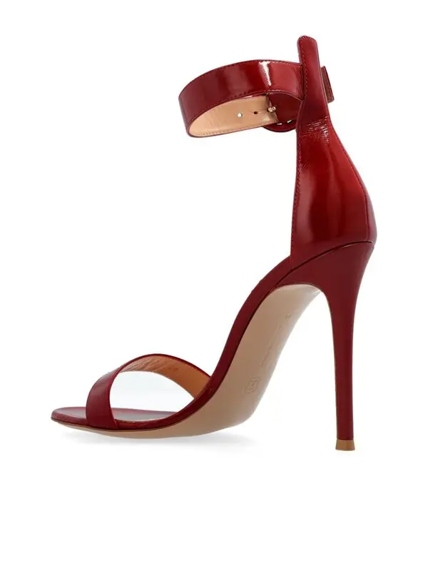 GIANVITO ROSSI Portofino Buckled Sandals - Red