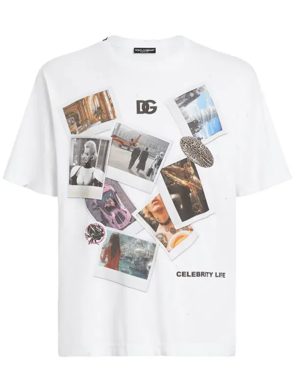 Dolce & Gabbana Photograph-print T-shirt - White