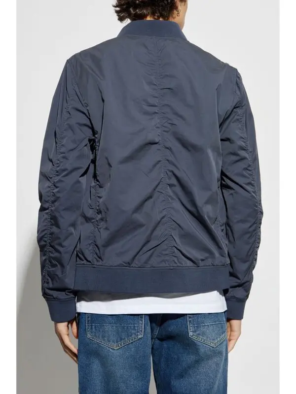 ALLSAINTS Bassett Ramskull Bomber Jacket - Blue
