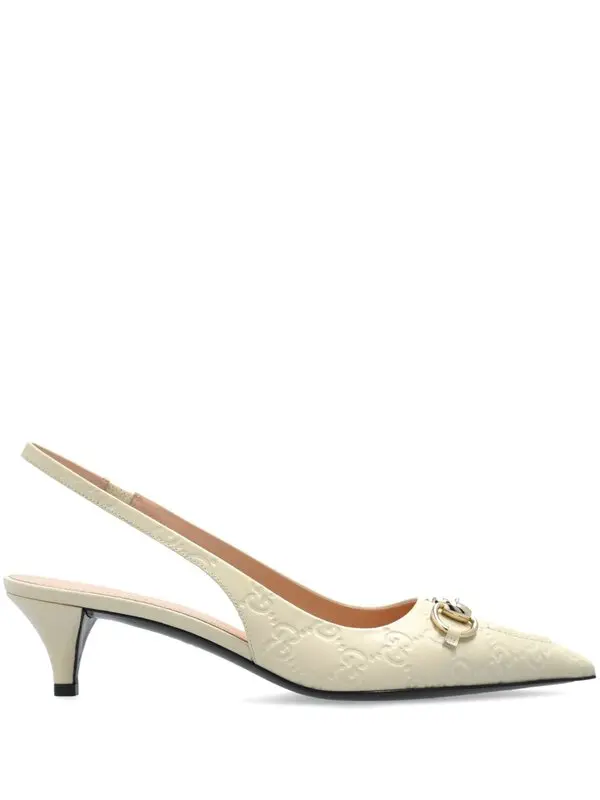 Gucci 45mm Horsebit Slingback Pumps