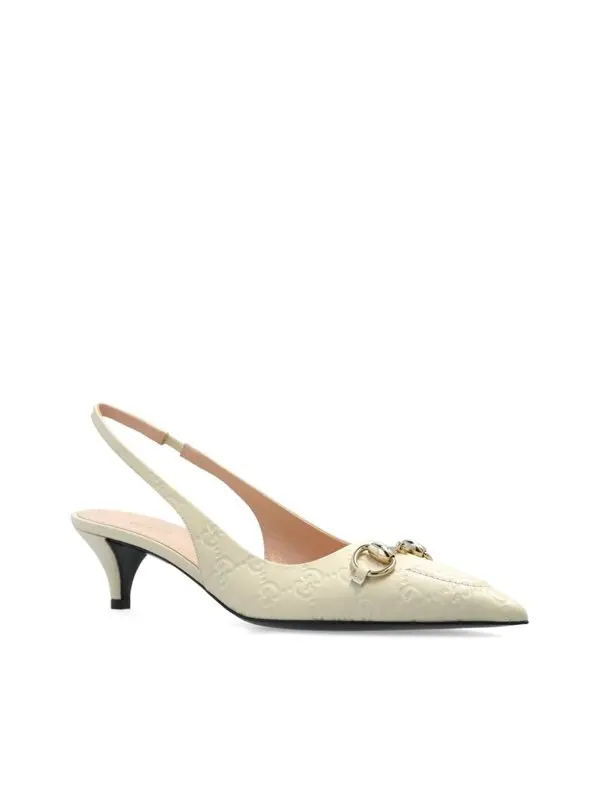 Gucci 45mm Horsebit Slingback Pumps