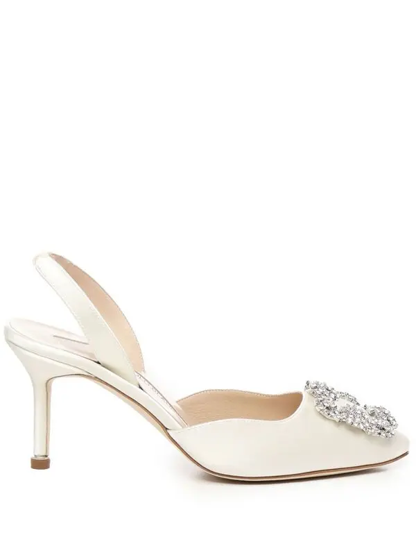 Manolo Blahnik 70mm Hangisli Slingback Pumps