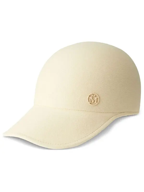 MAISON MICHEL Logo-plaque Cap - Neutrals