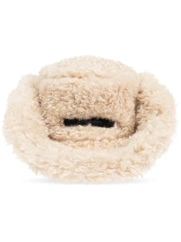 Marni Faux-Fur Cowboy Hat - Neutrals | Editorialist display picture 3