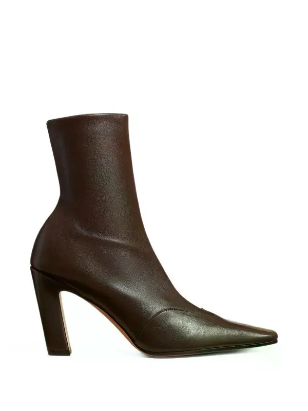 Khaite 85mm Nevada Boots - Brown
