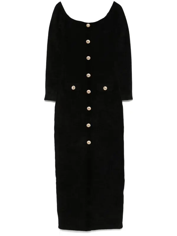 SELF-PORTRAIT Chenille Knit Maxi Dress