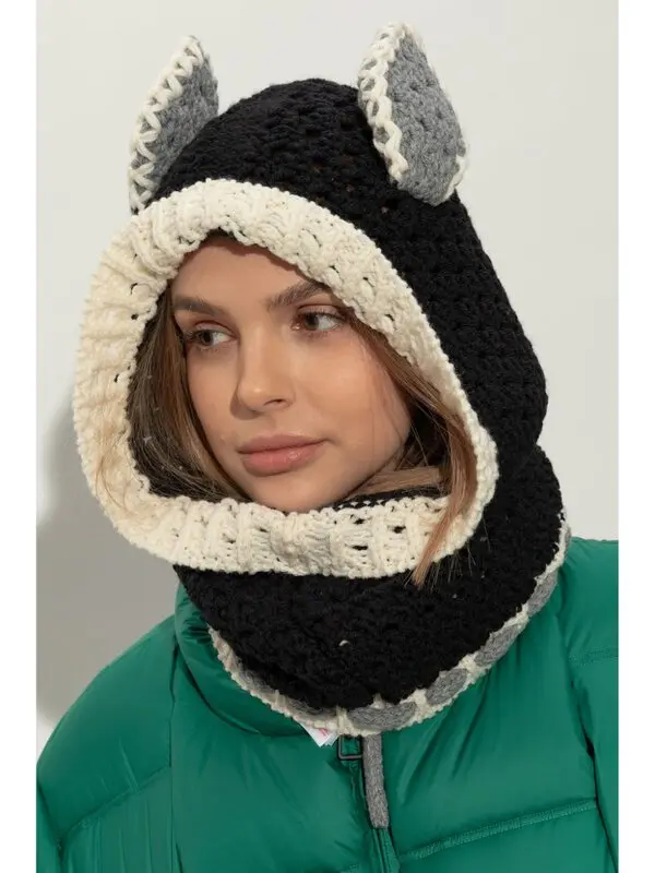 Marni Pop Up-ears Wool Balaclava