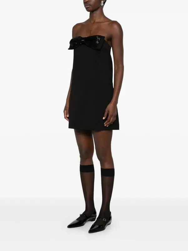SELF-PORTRAIT Crepe Mini Dress