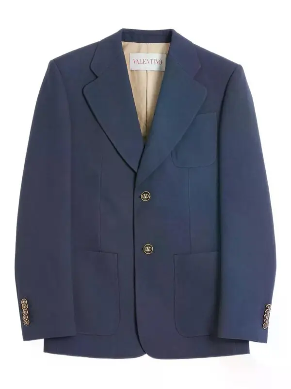 Valentino Garavani Single-breasted Jacket - Blue