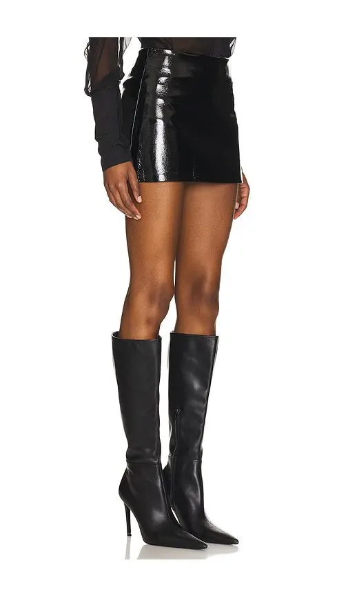 Steve Madden Aviva Faux Leather Mini Skirt