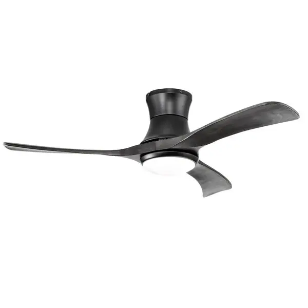 GOUUN 52 Inch Flush Mount Ceiling Fan With Led