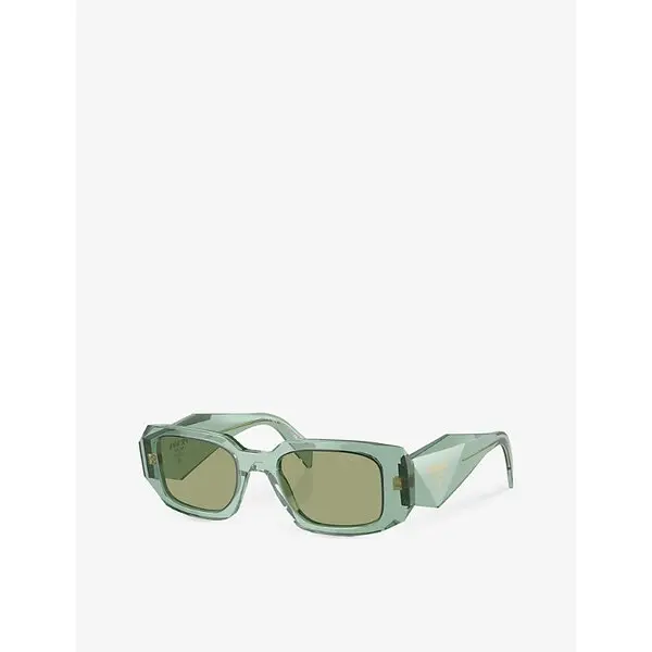 Prada Rectangle-frame Acetate Sunglasses