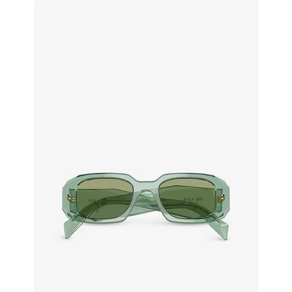 Prada Rectangle-frame Acetate Sunglasses
