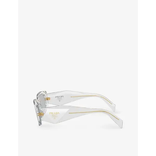 Prada Pr 17ws Rectangle Sunglasses - Clear