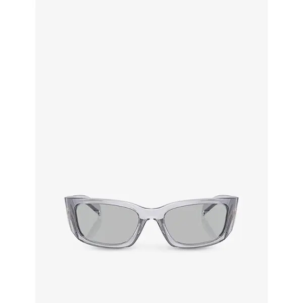 Prada Butterfly-frame Acetate Sunglasses - Grey