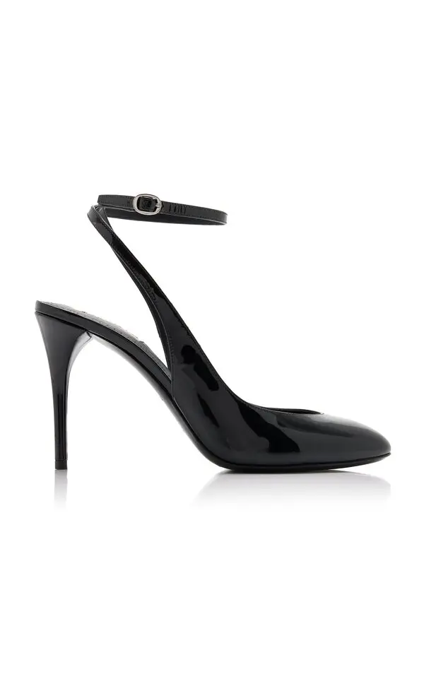 Alaïa Patent Leather Slingback Pumps - Black
