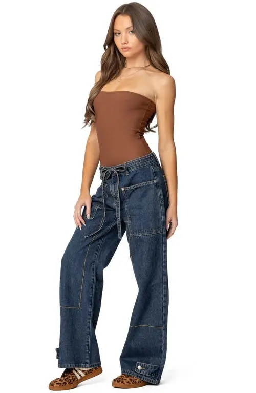 EDIKTED Loren Strapless Bodysuit