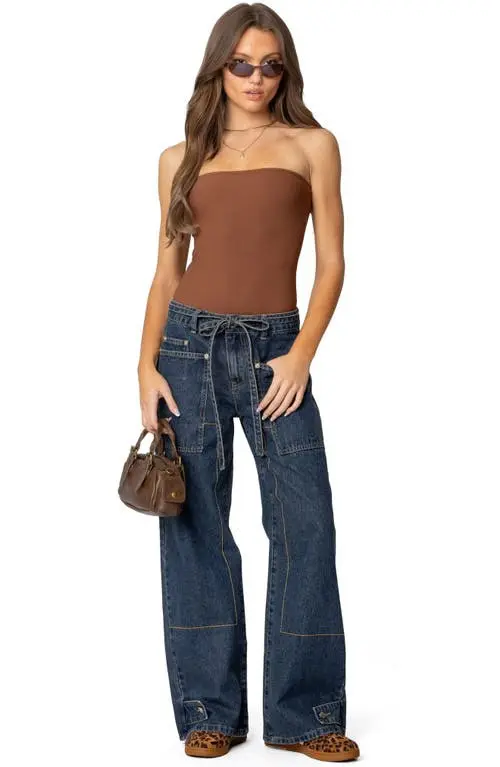 EDIKTED Loren Strapless Bodysuit