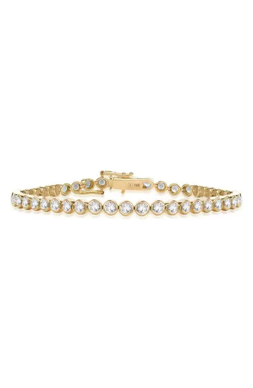 VALANI ATELIER Diamond Bezel Tennis Bracelet - 14k Yellow Gold