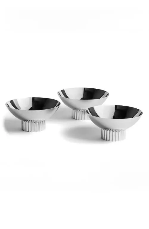 ANNA NEW YORK Striations Trio Bowl - Silver