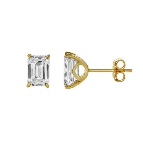 LUVMYJEWELRY 14k Gold Lab Grown Diamond Solitaire Earrings 2.04 Ctw - 14k Yellow Gold