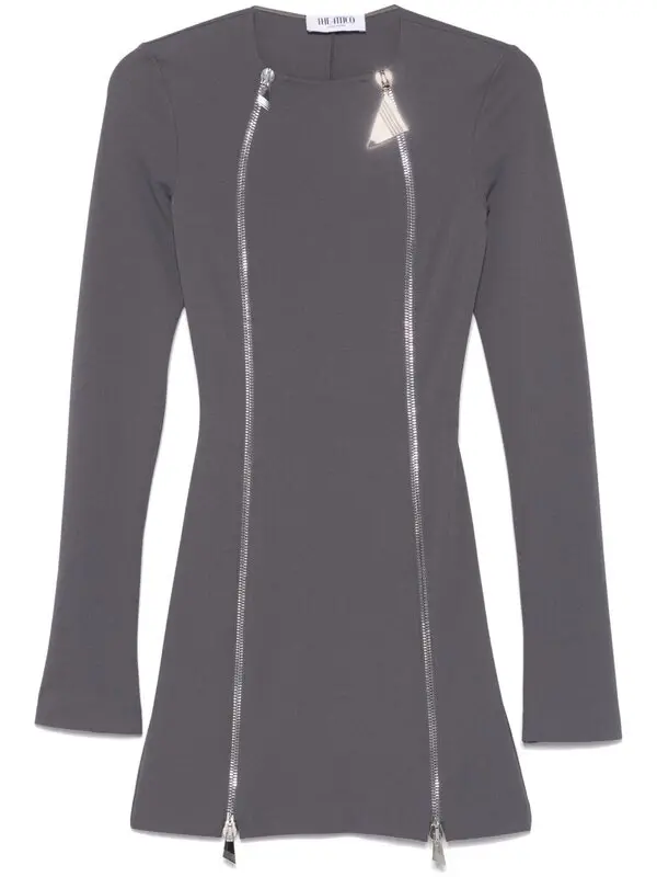 Attico Zipped Mini Dress