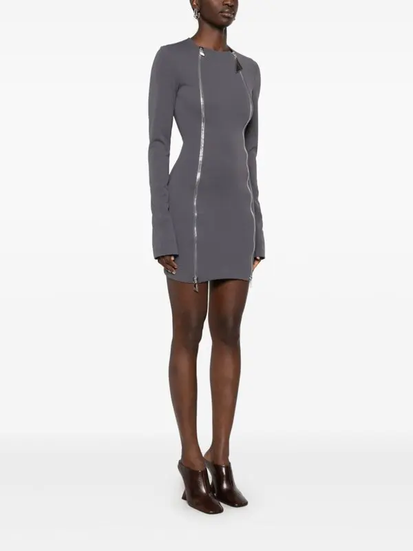 Attico Zipped Mini Dress