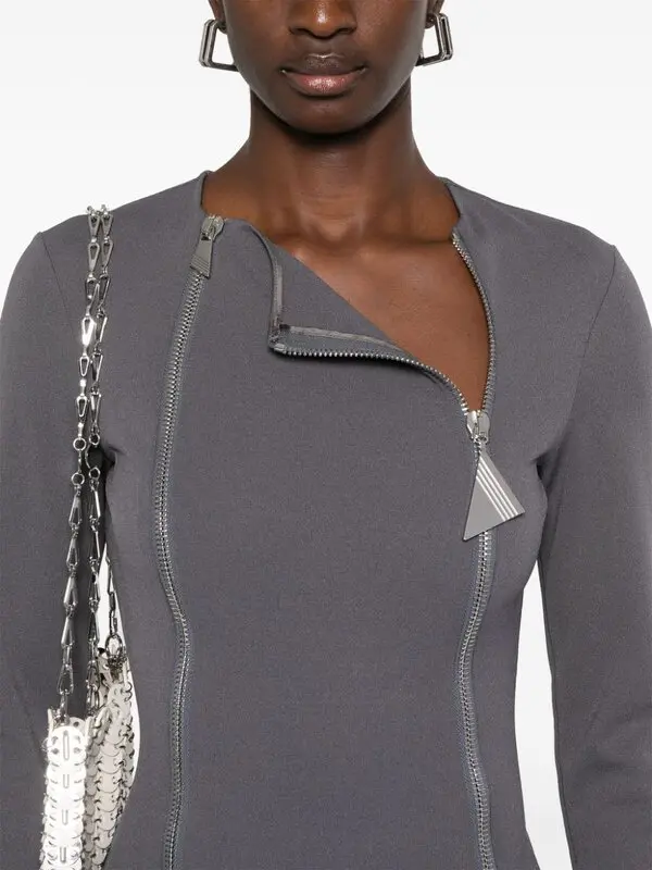 Attico Zipped Mini Dress