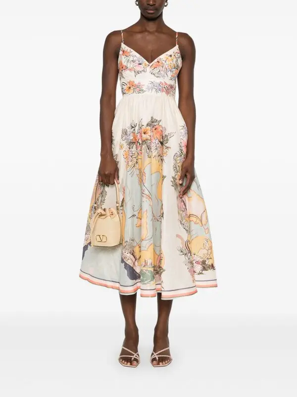 zimmermann tallow midi dress Zimmermann - Tallow Tucked Bodice Dress
