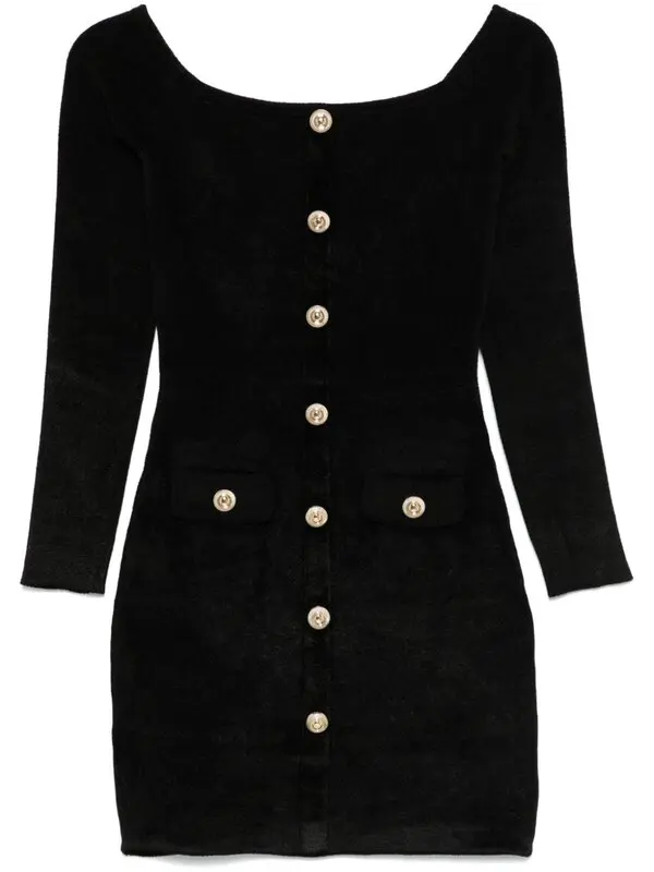 SELF-PORTRAIT Chenille Knit Mini Dress