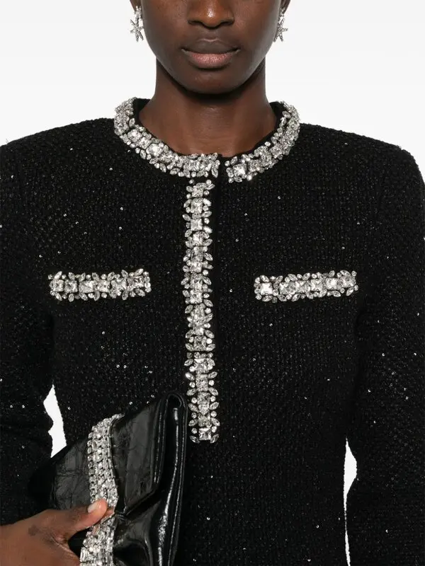 SELF-PORTRAIT Sequin Knit Mini Dress