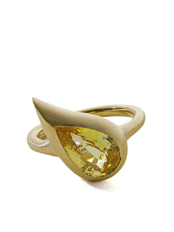 JEWELS AFICIONADO 18kt Yellow Mika Sapphire Ring - Gold