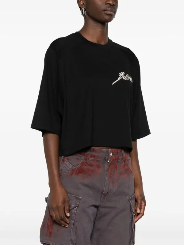 Balmain Crystal-embellished T-shirt