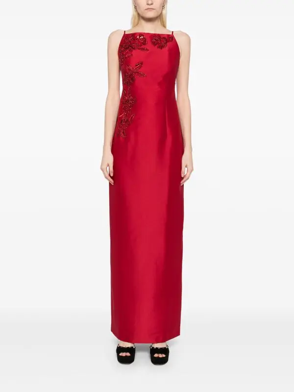 Sachin & Babi Embellished Pryce Gown - Red