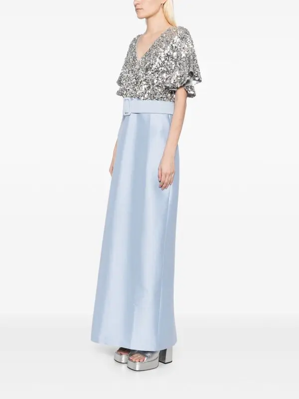 Sachin & Babi Marlene Gown - Blue
