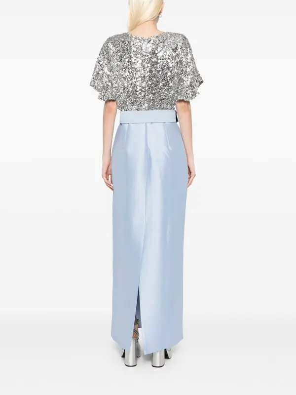 Sachin & Babi Marlene Gown - Blue