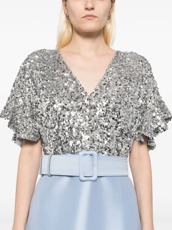 Sachin & Babi Marlene Gown - Blue