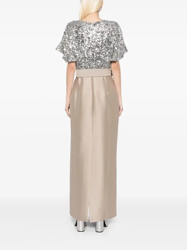 Sachin & Babi Marlene Gown - Neutrals
