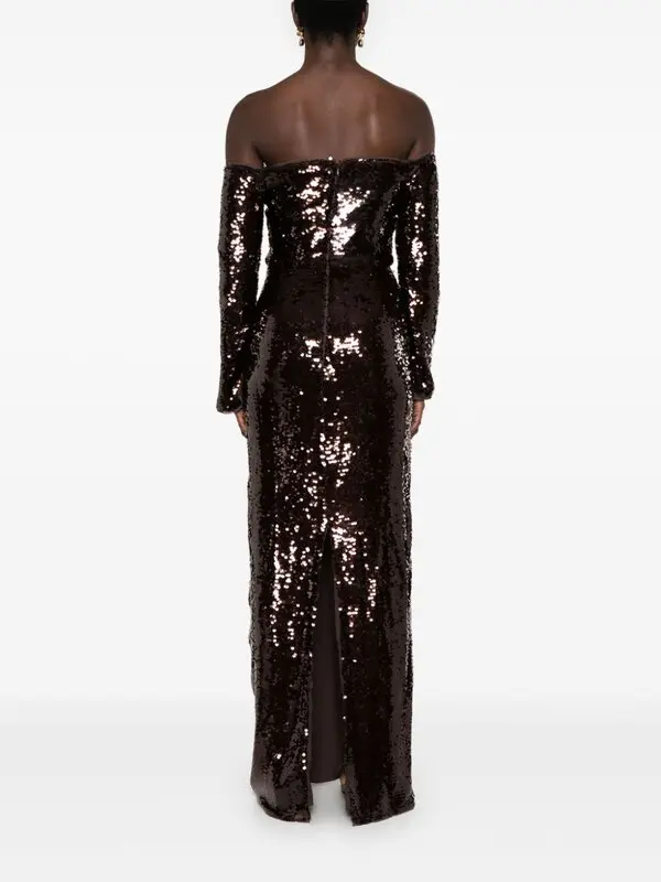 SELF-PORTRAIT Sequin Maxi Dress