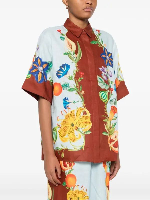 ALEMAIS Dahlia Shirt - Blue