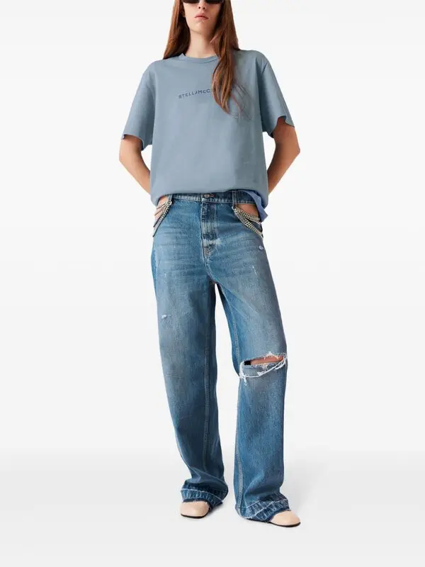 Stella McCartney Logo-print T-shirt - Blue
